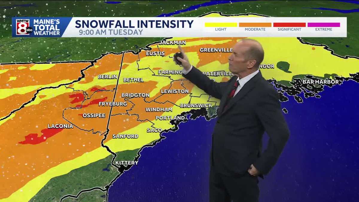 Maine’s first widespread snowfall arrives Tuesday