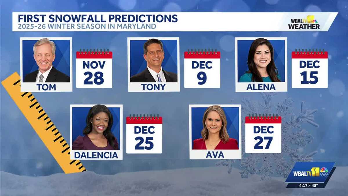 Weather Talk: Predicting the season's first measurable snow