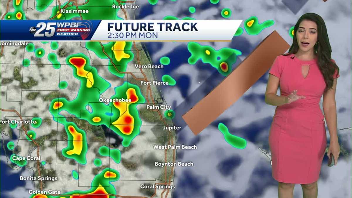 Scattered rain today and into Labor Day