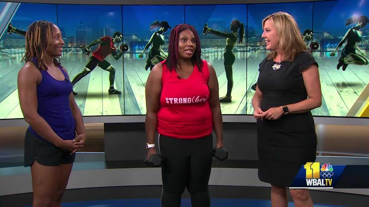 Personal trainer joins us for a fitness segment