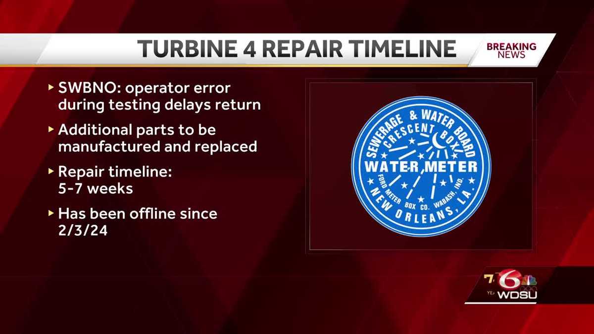 SWBNO announces repair timeline for Turbine 4