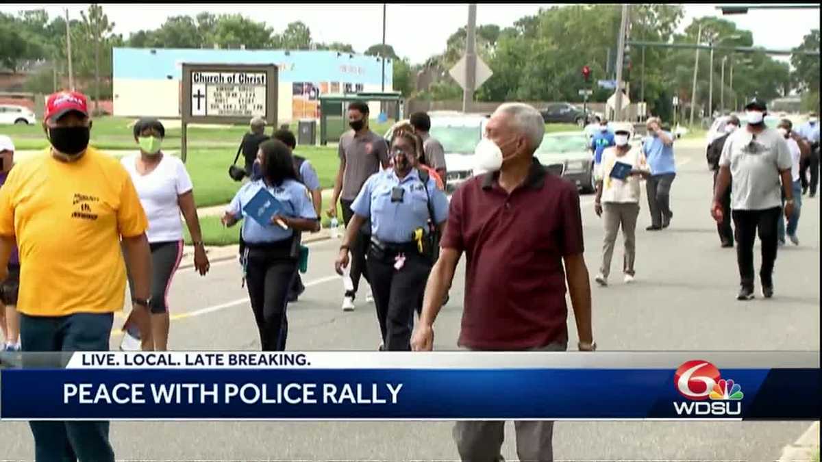 Community holds Peace with Police rally
