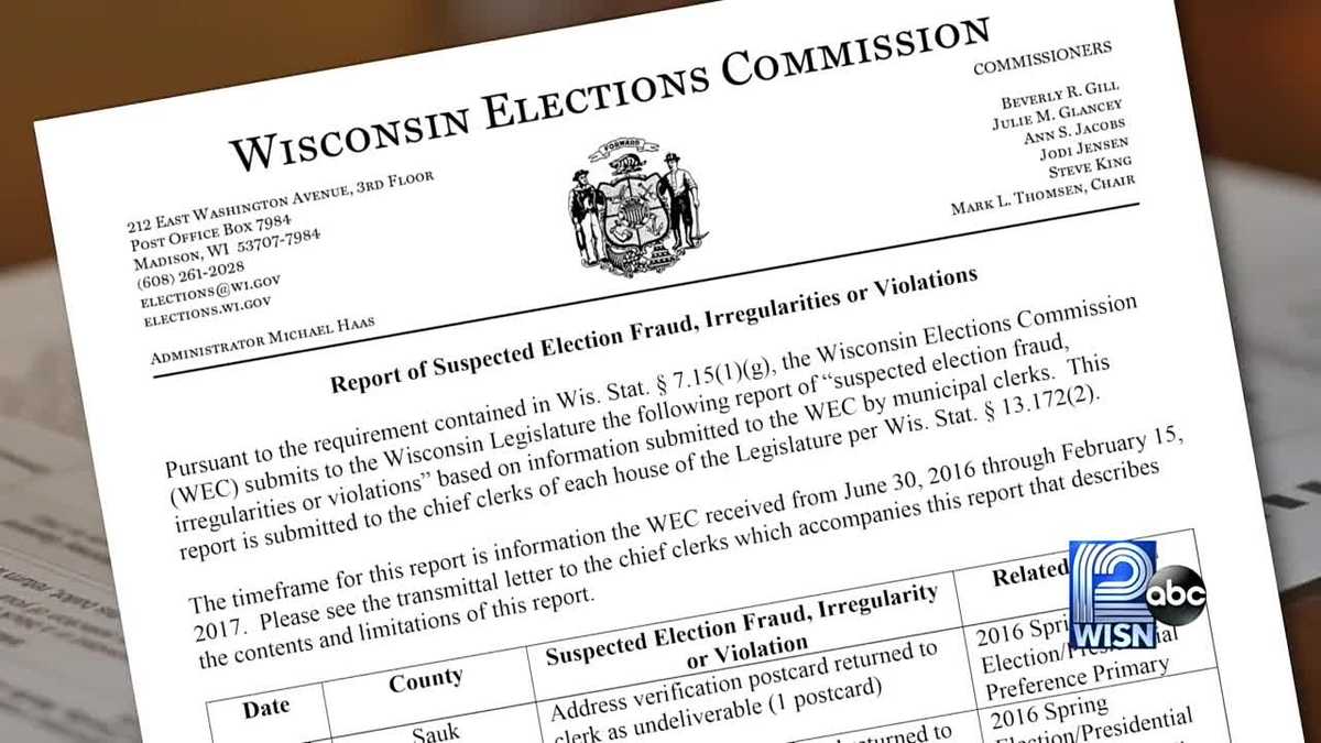 Wisconsin voter fraud investigated Wisconsin voter fraud investigated