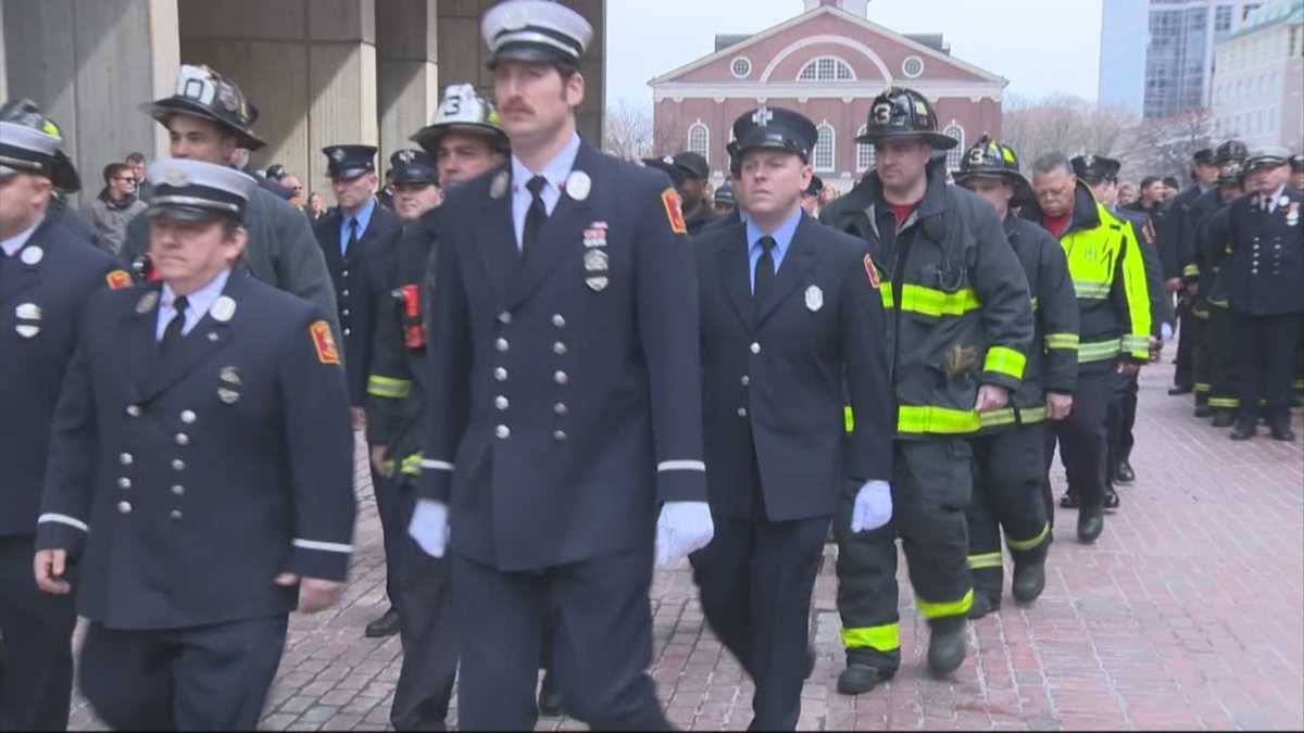 Boston firefighters remember fallen brothers in solemn ceremony