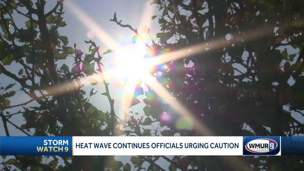 Officials urge caution as heat wave continues