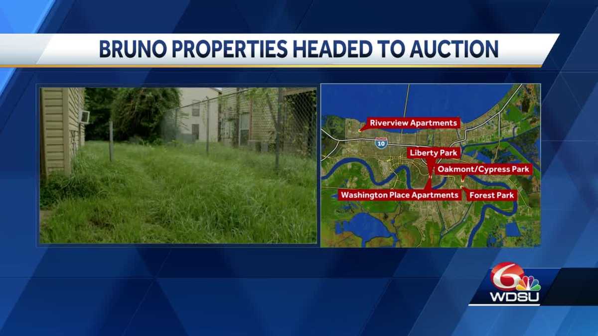 Louisiana landlord Joshua Bruno property auction