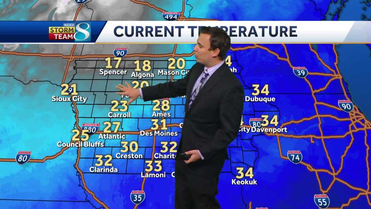Clearing skies and warmer weather by the weekend