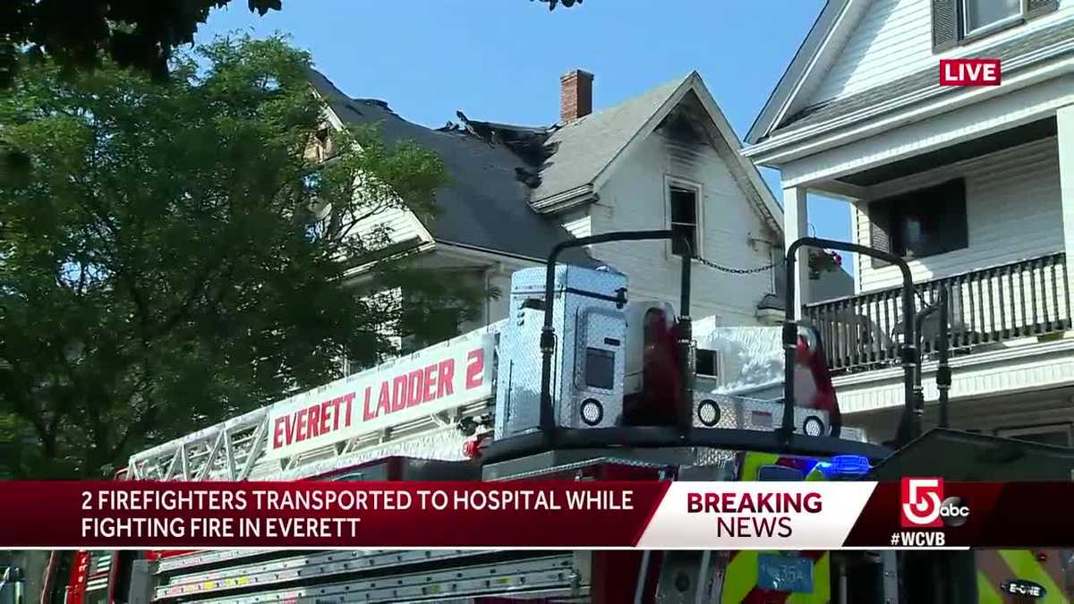 2 firefighters burned battling Everett fire