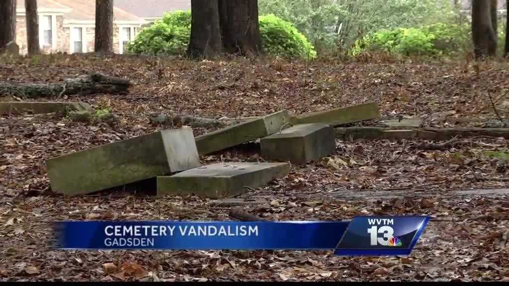 Graves desecrated in historic Gadsden cemetery