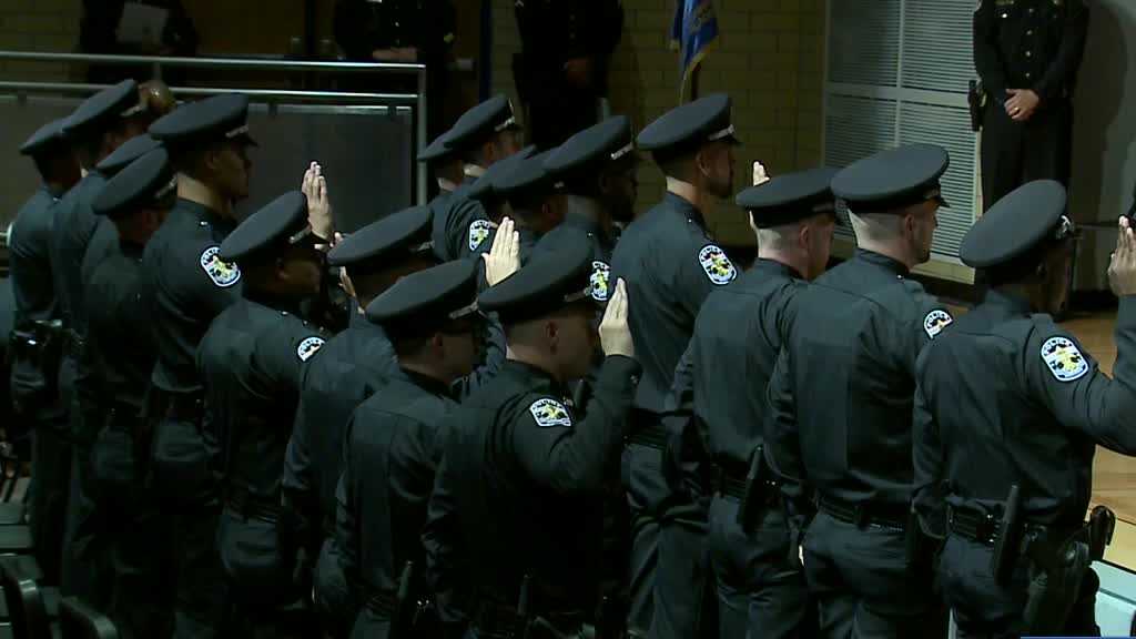 LMPD swears in new officers, but still short hundreds