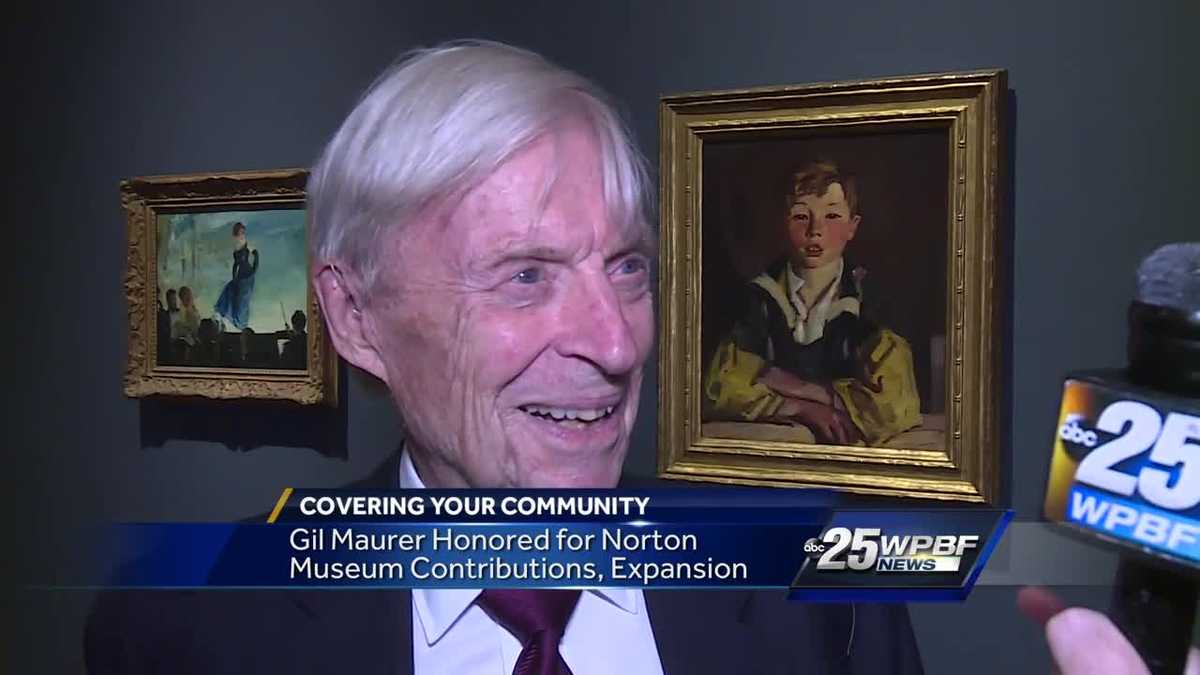 Gil Maurer honored for Norton Museum contributions, expansion
