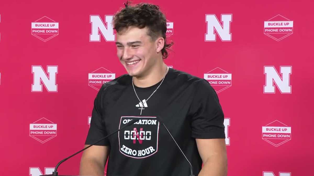 Nebraska tight end discusses first touchdown and proposal