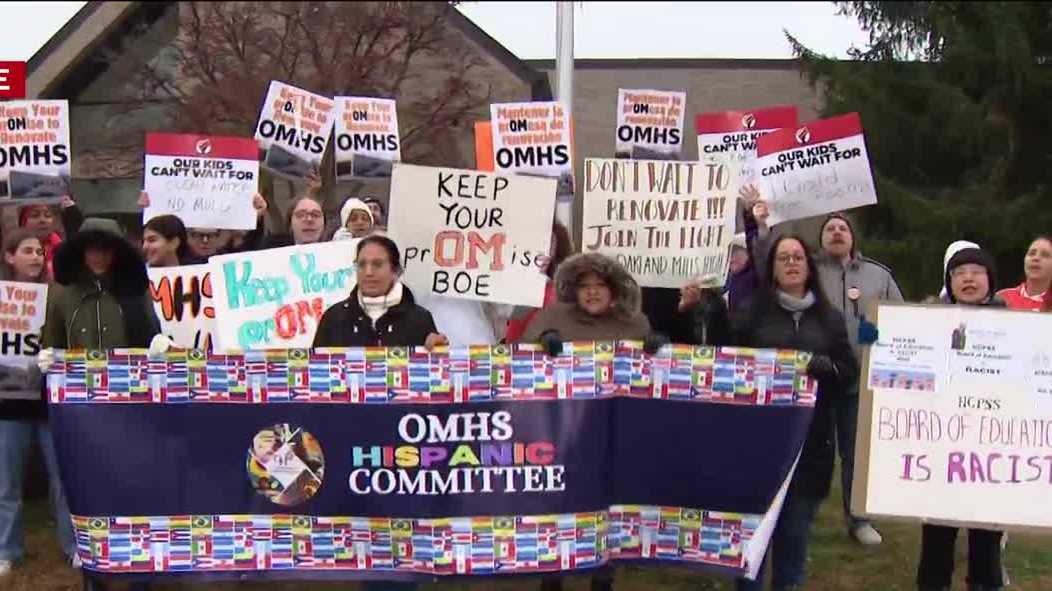 Howard County school community protests delayed renovation plans