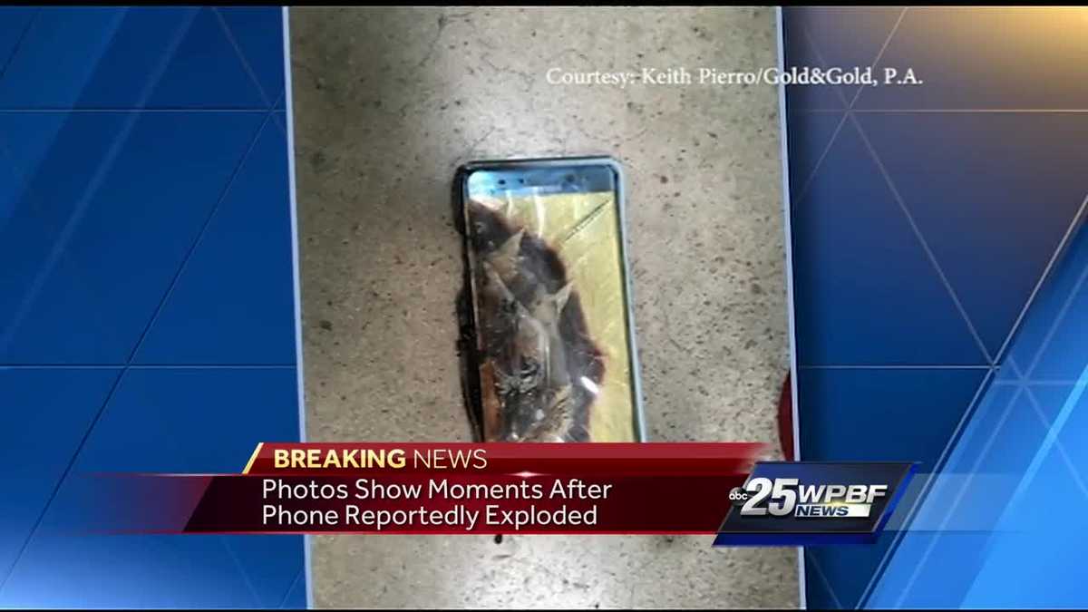 Photos show aftermath of reported smartphone explosion