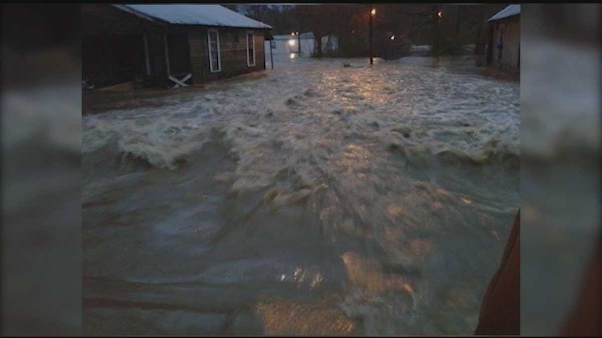 Extreme flash flooding in Crosby