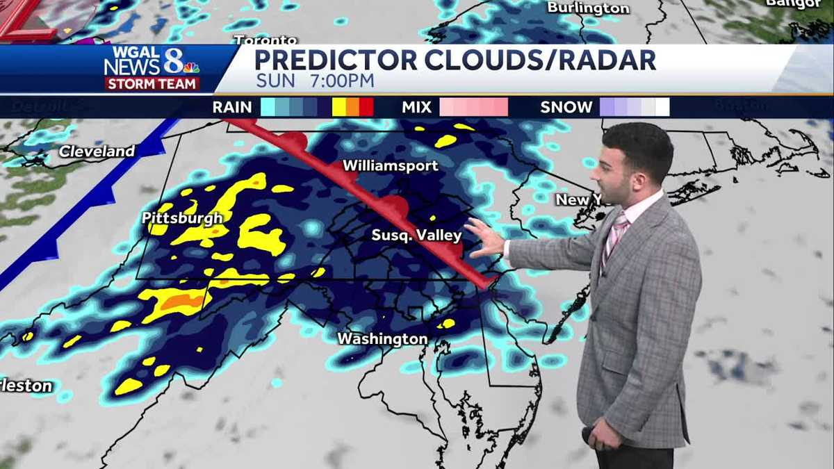 Mainly clear and seasonable this evening, rain Sunday afternoon in ...