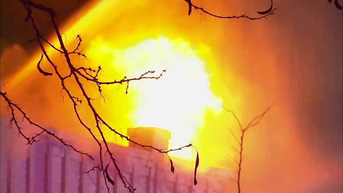 Fire tears through New York shops, injuring firefighters and creating ...