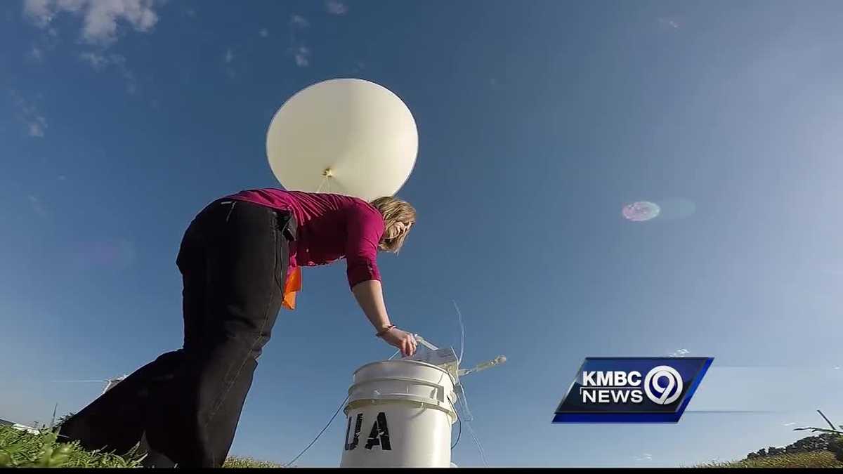 This balloon, launched from Kansas, will help track Hurricane Irma