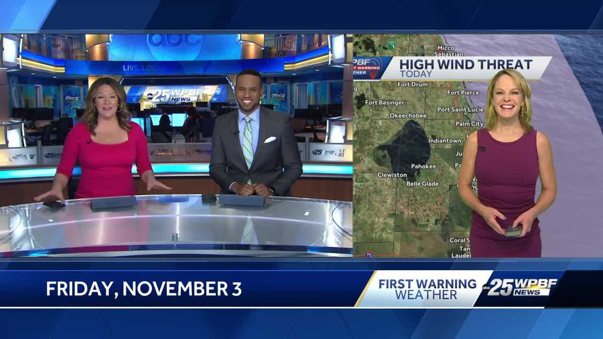Windy and variably cloudy for South Florida