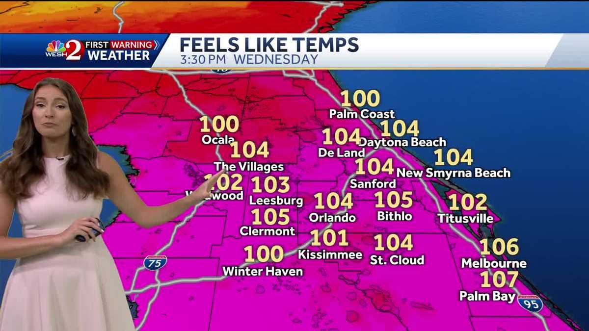 Orlando heat: Another scorcher across Central Florida Wednesday