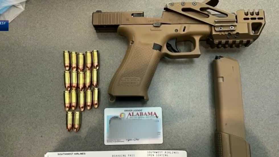 Alabama sees increase in confiscated guns at airports