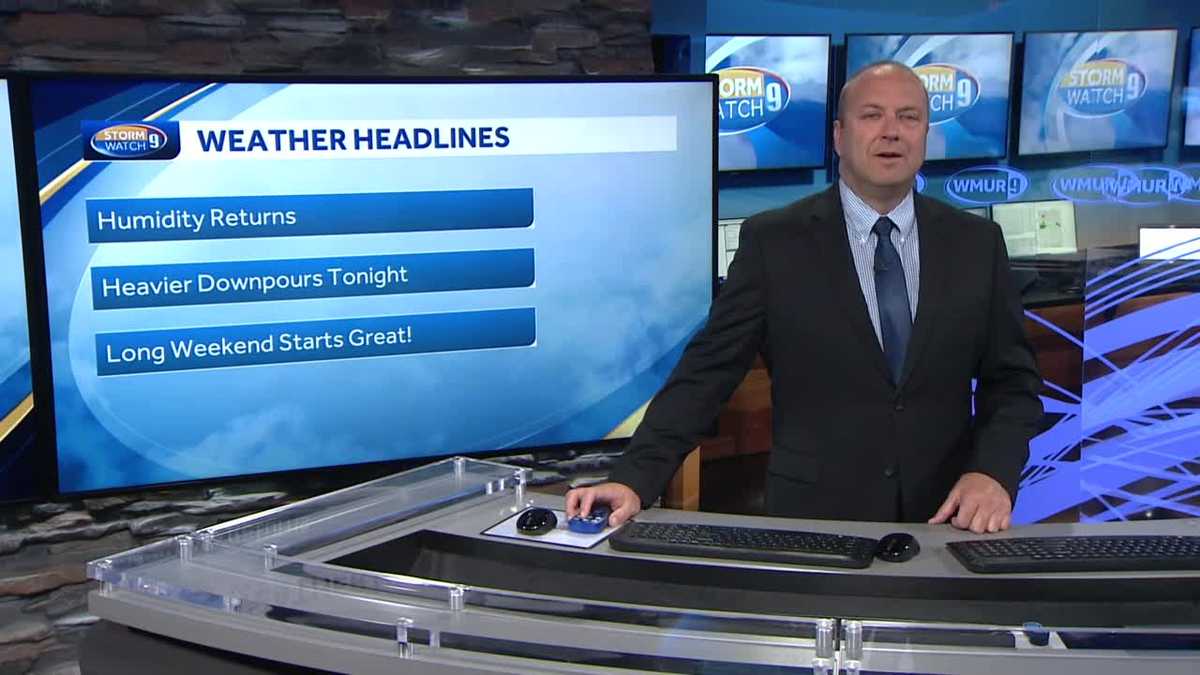 Watch: Muggy with rain expected later today