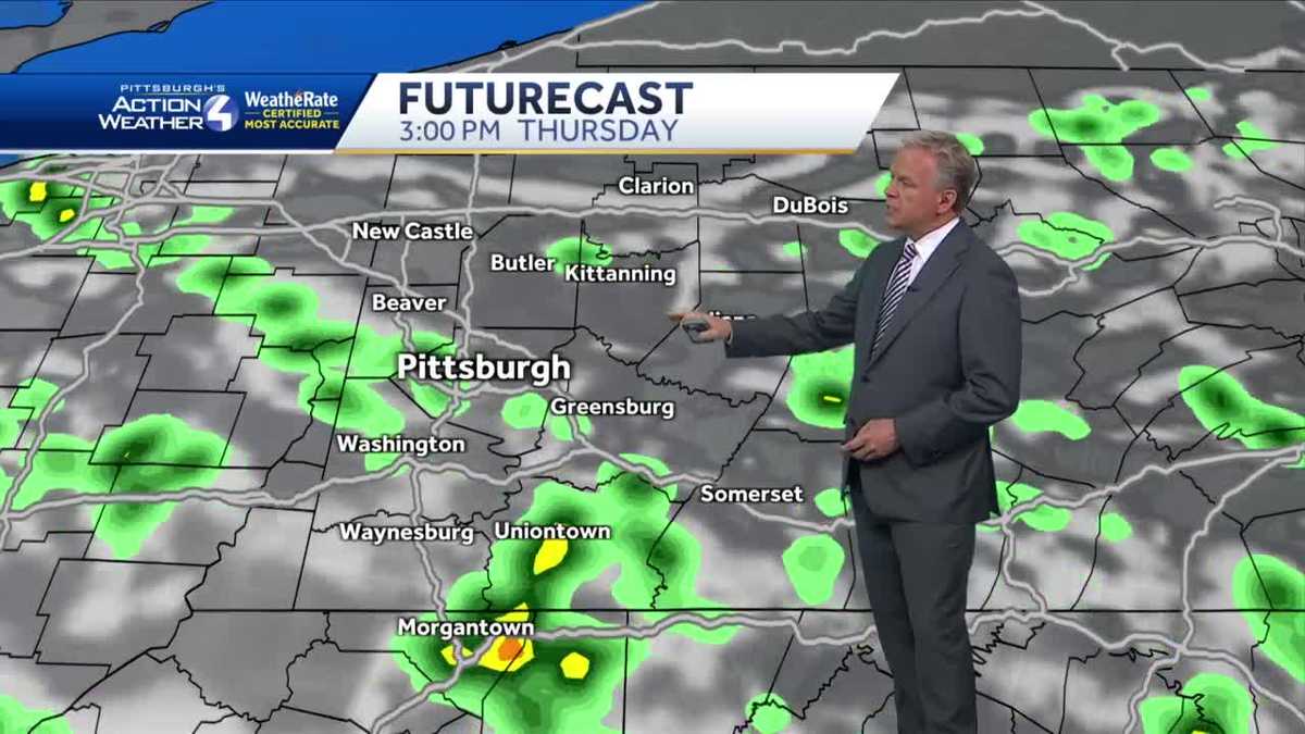 Scattered rain, isolated thunderstorms through rest of week