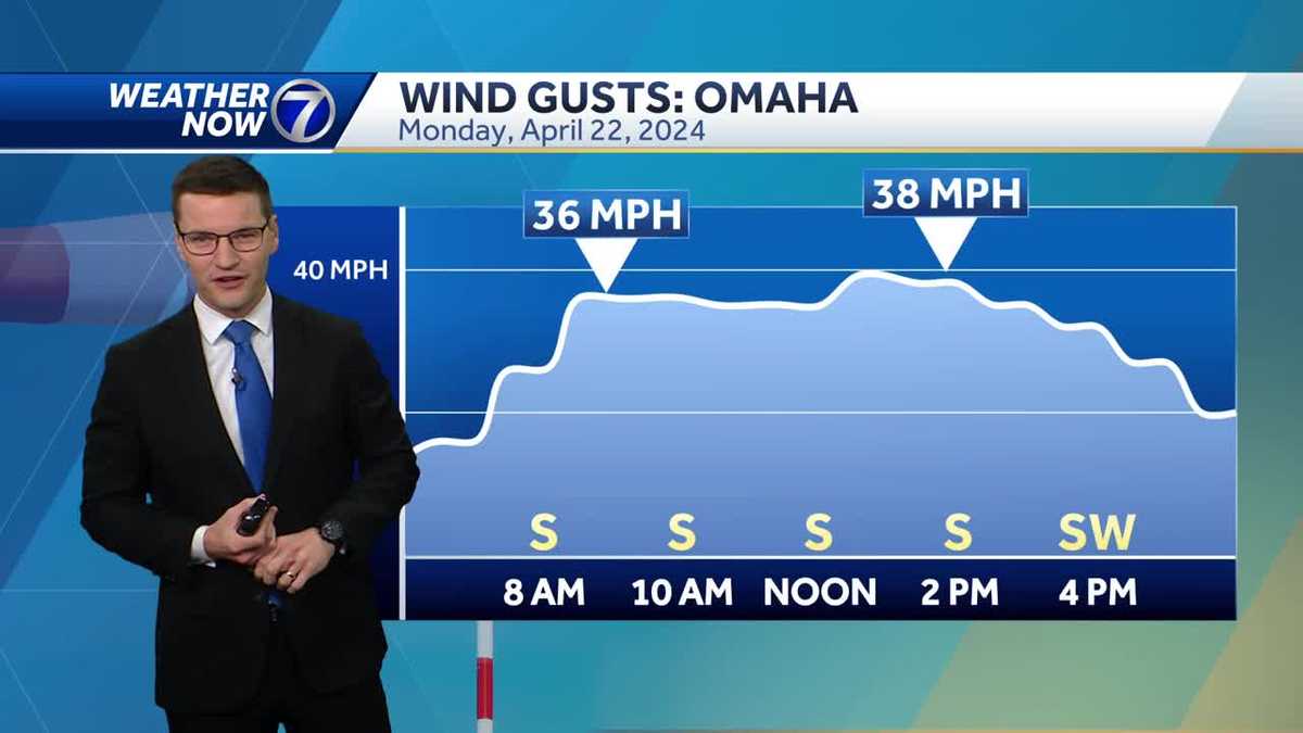 Omaha morning weather forecast for Monday, April 22