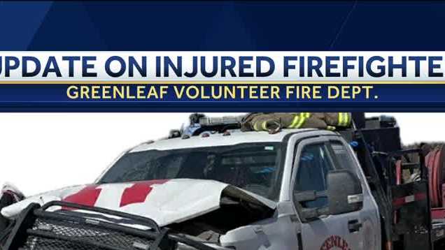 Greenleaf volunteer firefighter breaks pelvis while battling fire