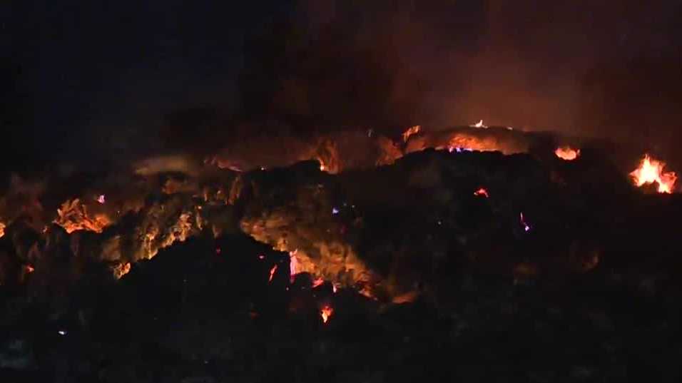 Crews to allow haystack fire to burn itself out in West Sacramento