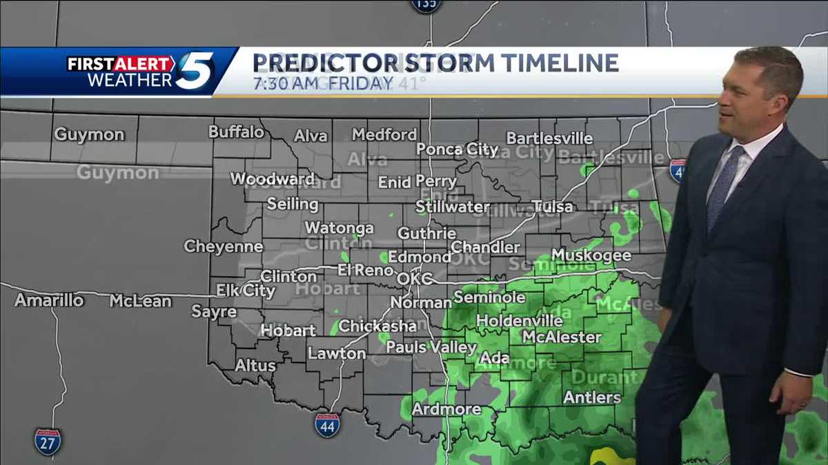 Rain timeline and severe storm risk
