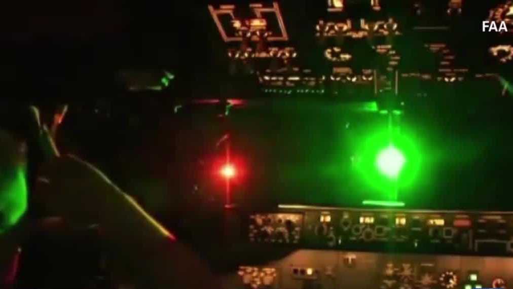 Laser danger: A rise in reports of lasers pointed at pilots