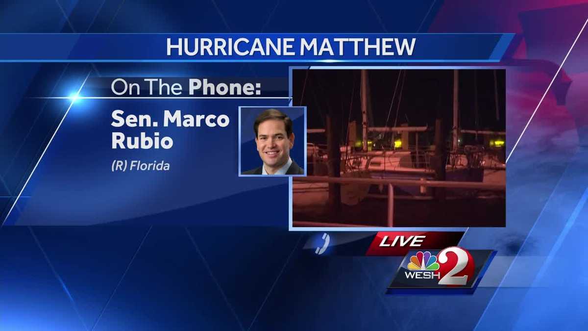 Sen. Marco Rubio addresses Central Florida on Hurricane Matthew