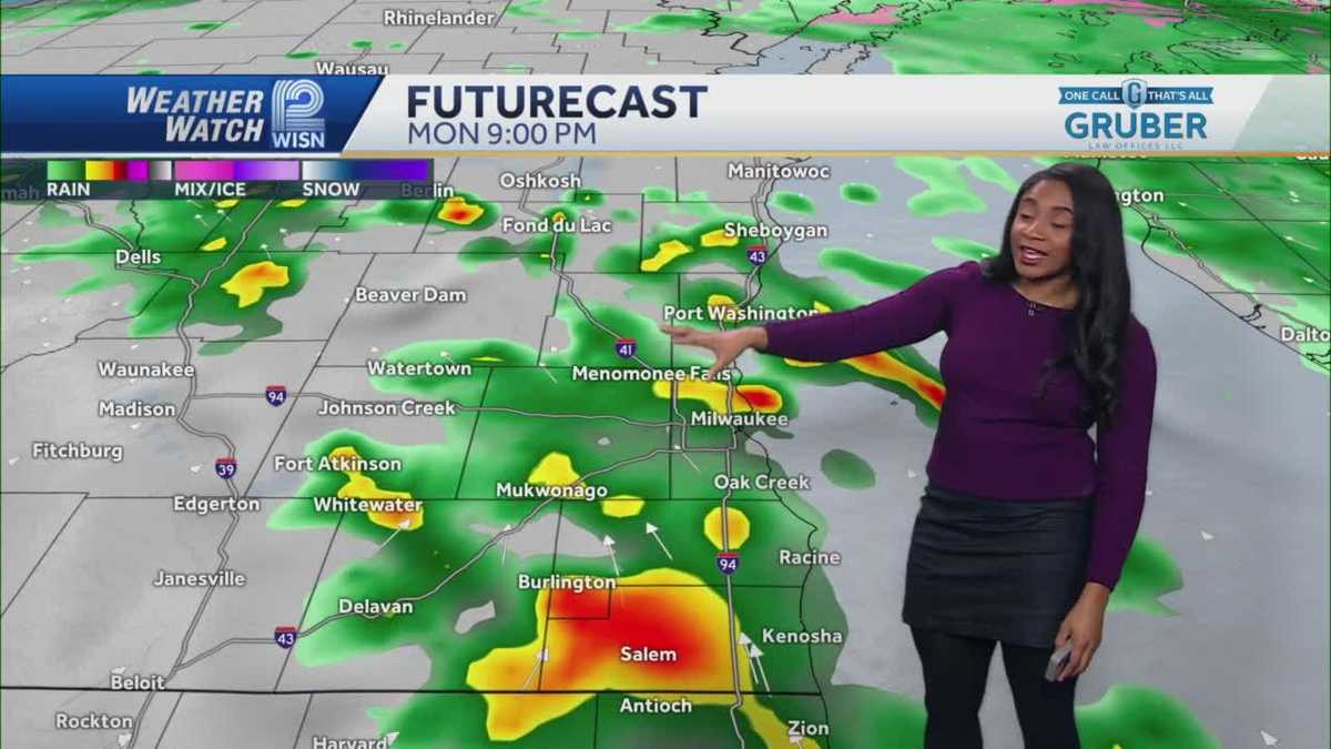 Weather: Windy and Wet Monday