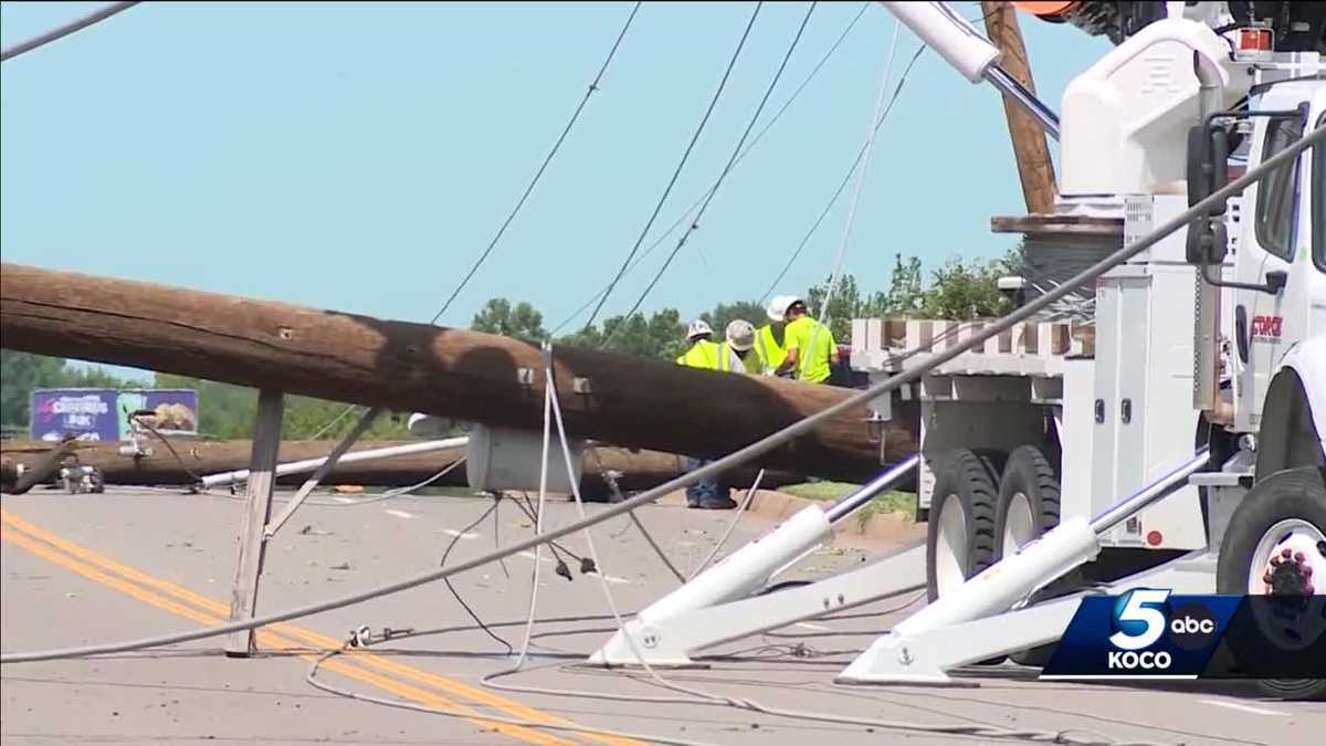 Oklahoma neighborhood trapped for hours due to downed power lines