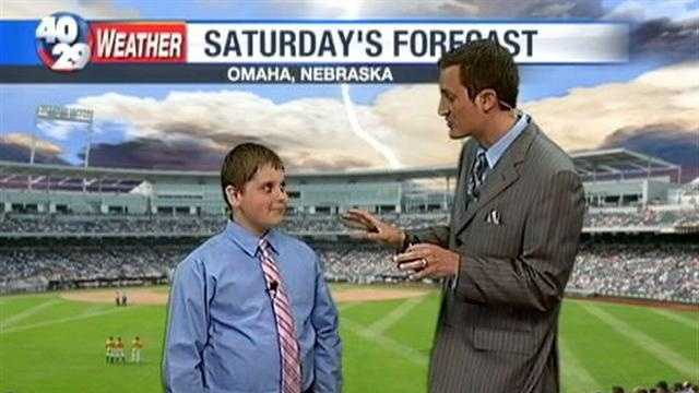 Seth Derline shows his skills as junior forecaster