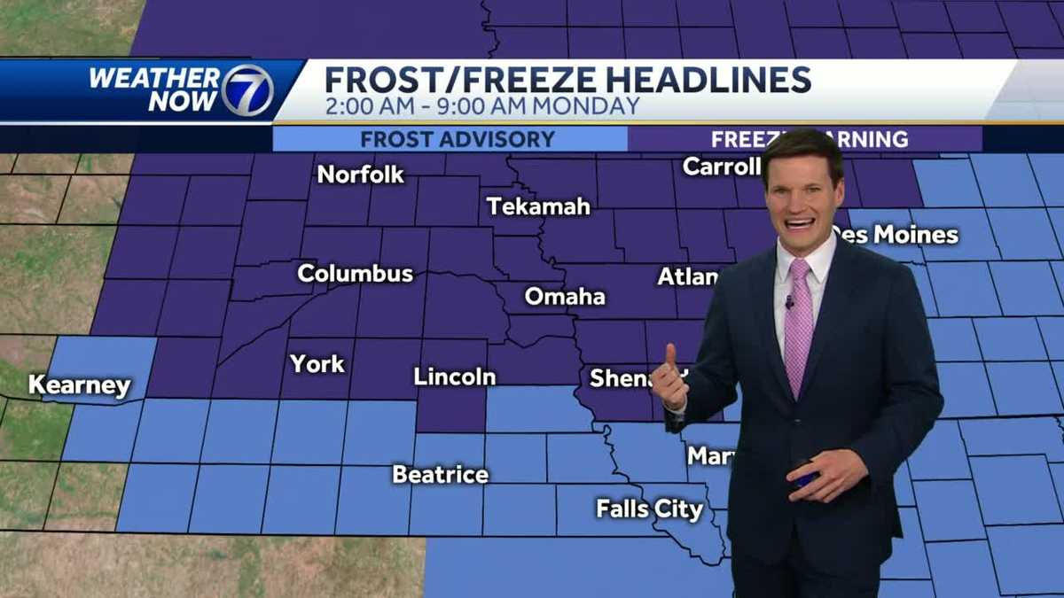 Freeze Warning Monday morning, staying cool