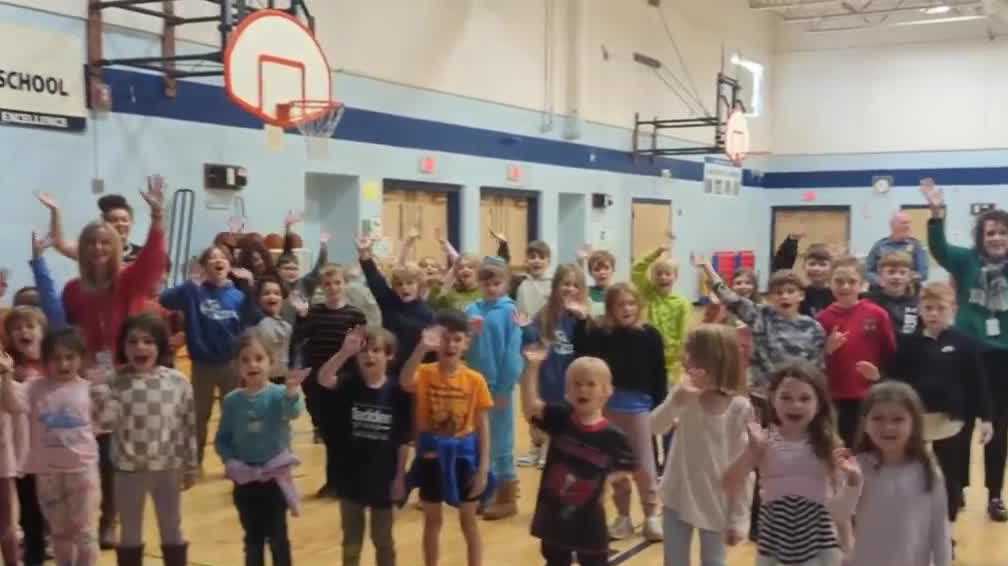 NH weather visit: Hayley LaPoint visits Rye Elementary School