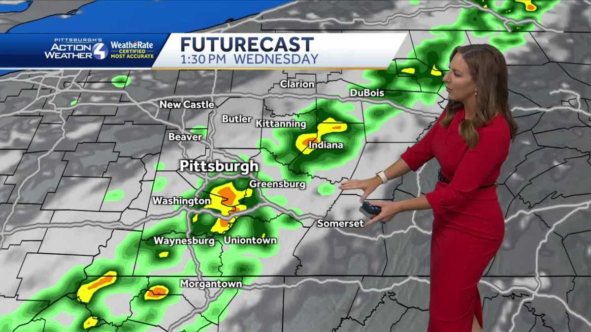 Pittsburgh weather: Rain showers move in Wednesday