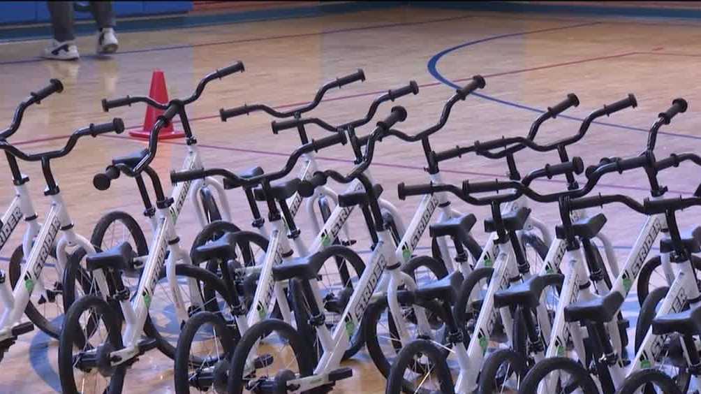 Surprise bicycle delivery made at Pittsburgh elementary school