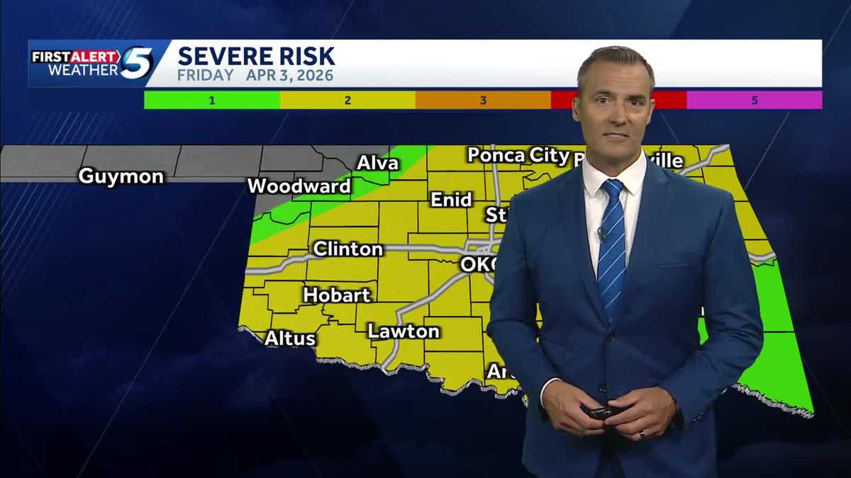 Oklahoma Weather: Severe storms with tornado risk return Friday