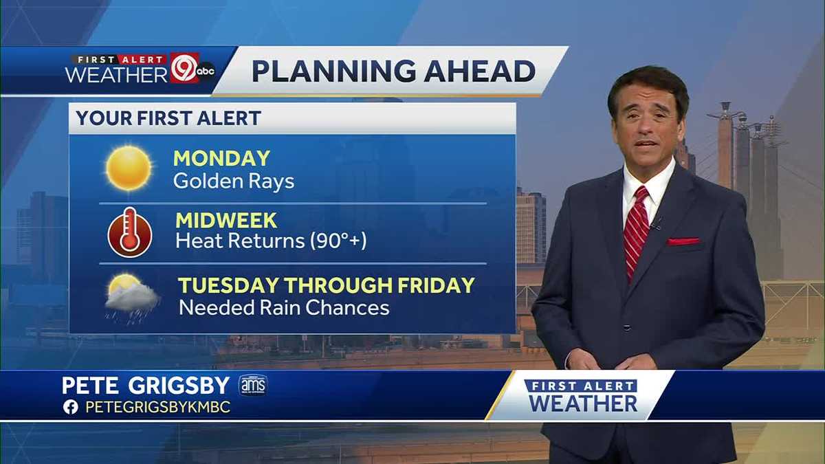 Kansas City has a sunny start to the week in store
