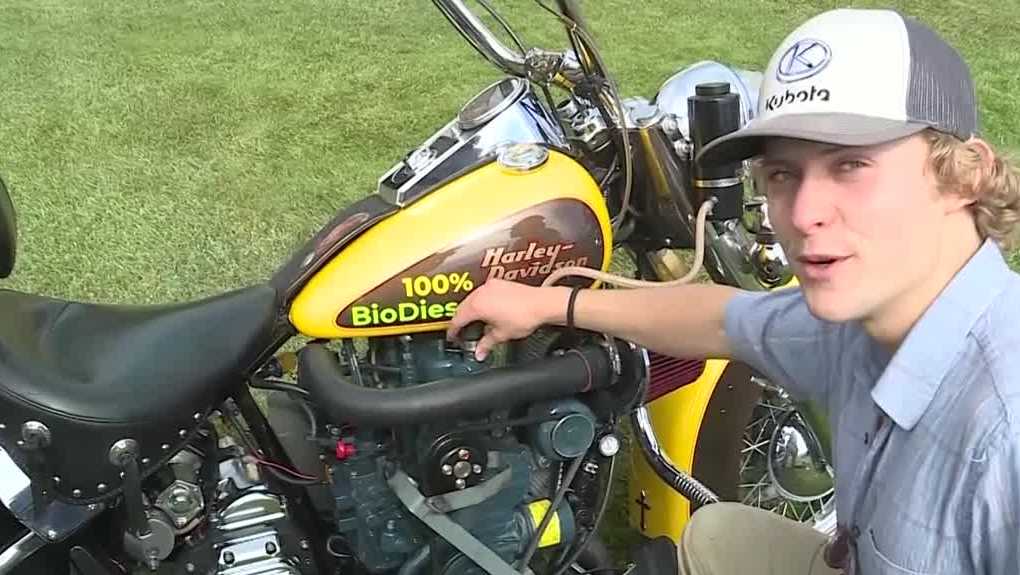 Engineering student rides biodiesel motorcycle down West Coast