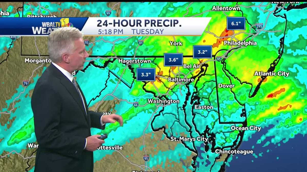 Tom projects more scattered showers Tuesday evening