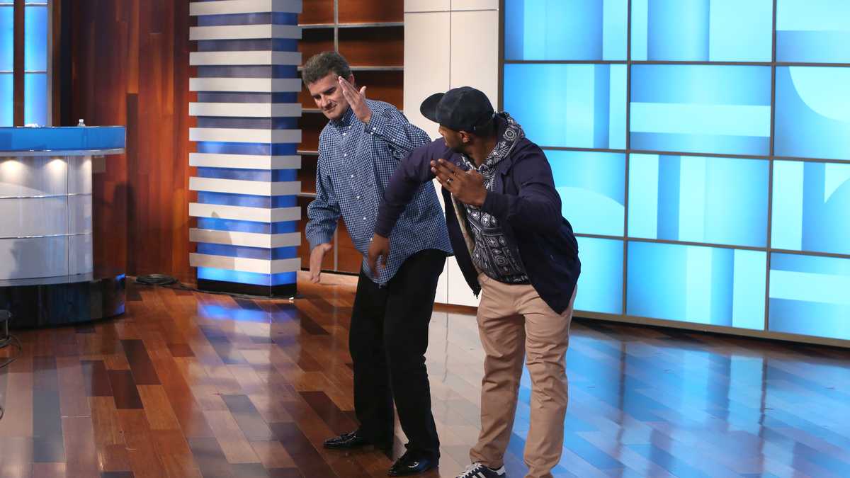 Doug dances on The Ellen Show