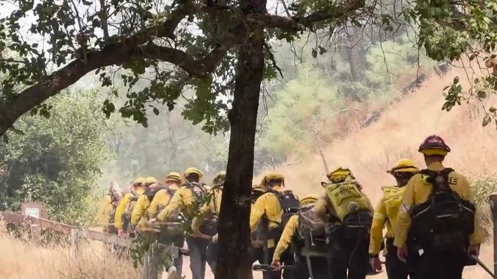 Cal Fire battles Pickett Fire in steep terrain of Napa County
