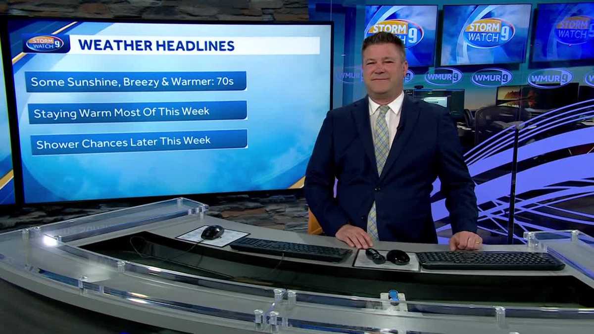 New Hampshire forecast video: Sunny stretch to start the week