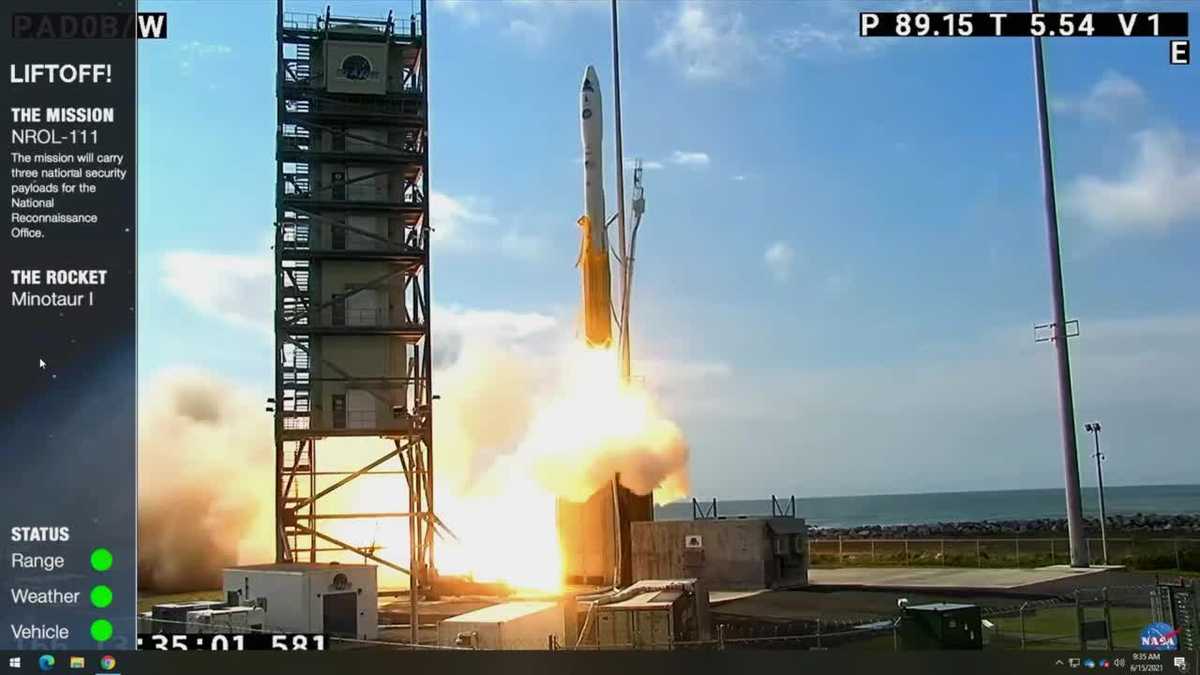 WATCH: Minotaur rocket launches at Virginia's Wallop Island
