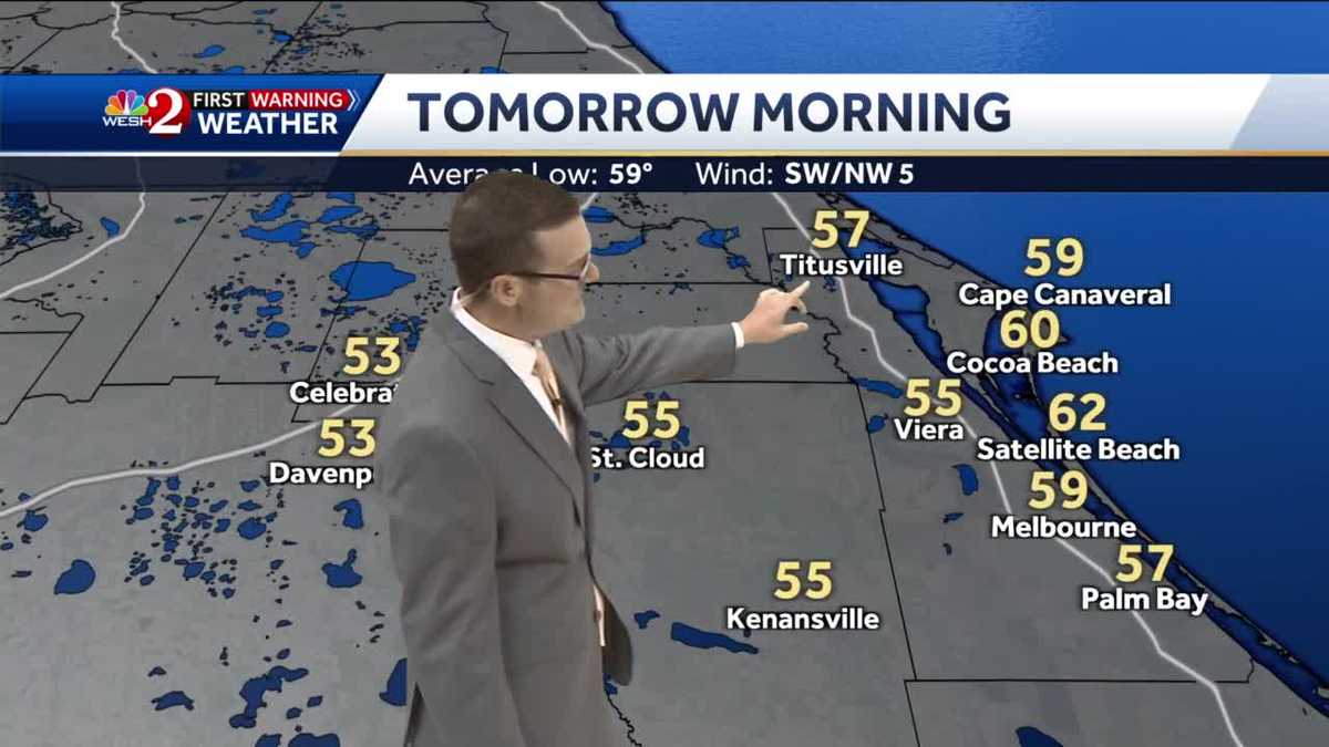 A few showers today, turning cold tomorrow