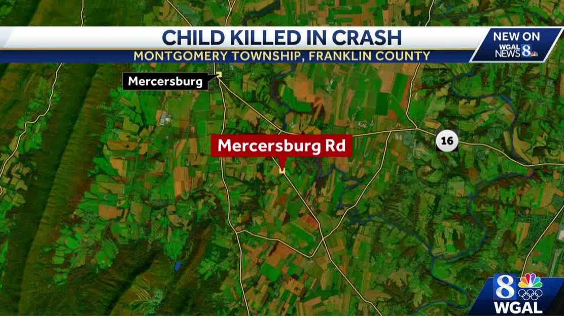 1-year-old killed in crash in Franklin County, PSP says